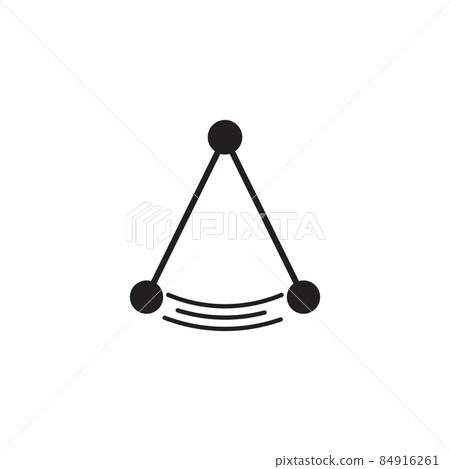 Black simple pendulum business company logo design - Stock Illustration ...