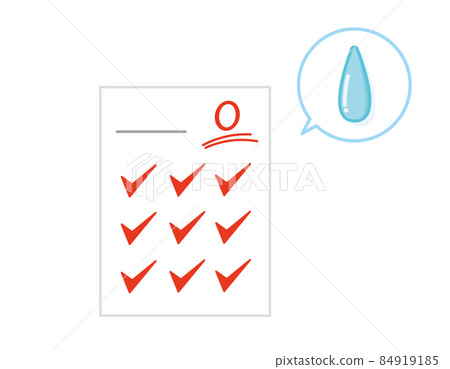 0 points scoring test sheet - Stock Illustration [84919185] - PIXTA
