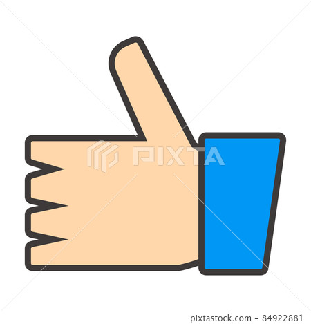Good good mark hand sign thumb - Stock Illustration [84922881] - PIXTA