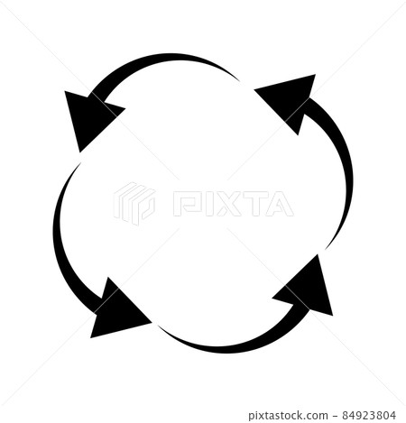 Four rotating arrows Recycle symbol - Stock Illustration [84923804] - PIXTA
