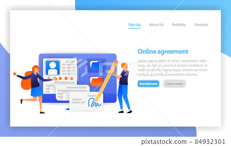 flat vector illustration for web, banner,... - Stock Illustration ...