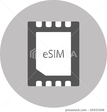 eSIM eSim icon - Stock Illustration [84935846] - PIXTA