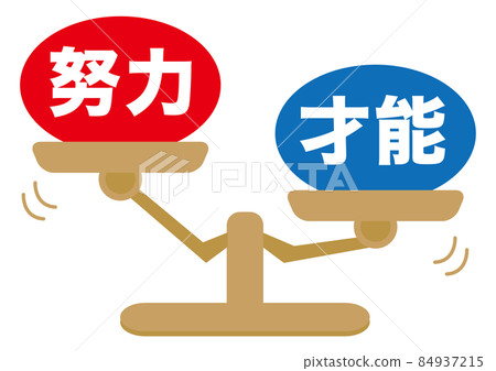 Effort / talent - Stock Illustration [84937215] - PIXTA