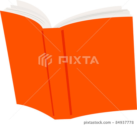 The cover side of an open thick book - Stock Illustration [84937778 ...