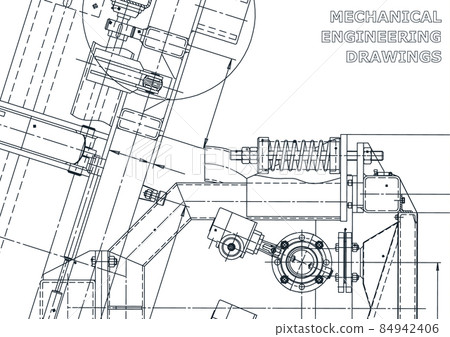 Mechanical instrument making. Technical... - Stock Illustration ...