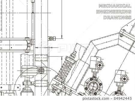 Mechanical instrument making. Technical... - Stock Illustration ...