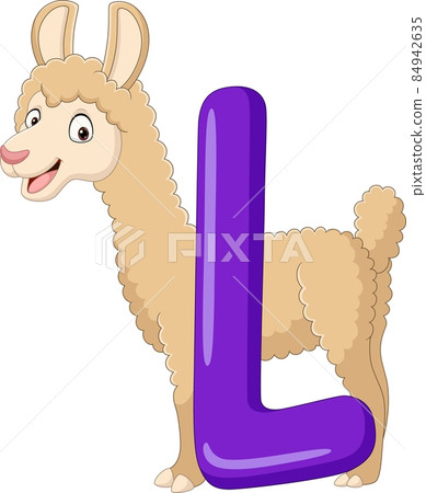 Alphabet letter L for Llama - Stock Illustration [84942635] - PIXTA