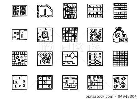 Brain teaser games line vector doodle simple... - Stock Illustration ...