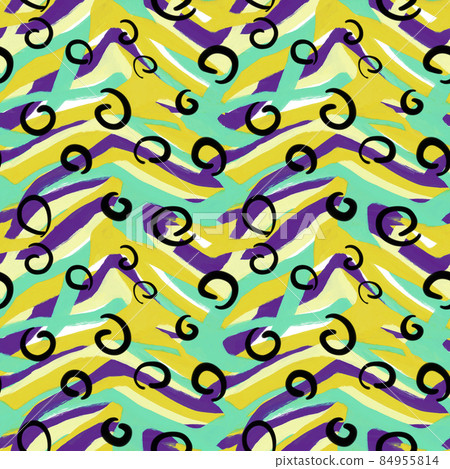 Abstract acrylic pattern in zigzag lines with... - Stock Illustration ...