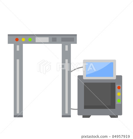Metal detector. Safety frame. Checking... - Stock Illustration ...