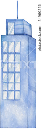 Metaverse city watercolor clipart png - Stock Illustration [84960266 ...
