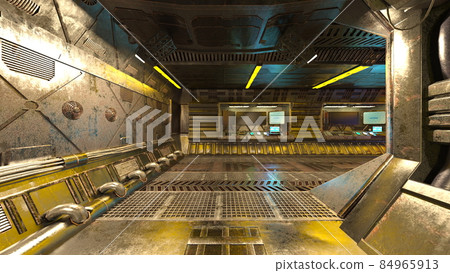 Scenery inside the spacecraft - Stock Illustration [84965913] - PIXTA