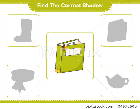 Find the correct shadow. Find and match the... - Stock Illustration ...