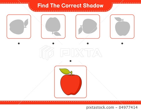 Find the correct shadow. Find and match the... - Stock Illustration ...