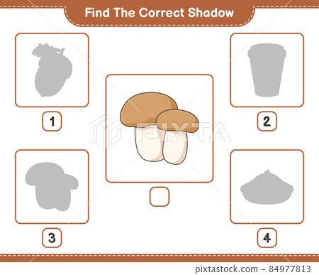 Find the correct shadow. Find and match the... - Stock Illustration ...