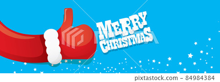 vector funky cartoon Santa Claus like hand icon...-插圖素材 [84984384 ...