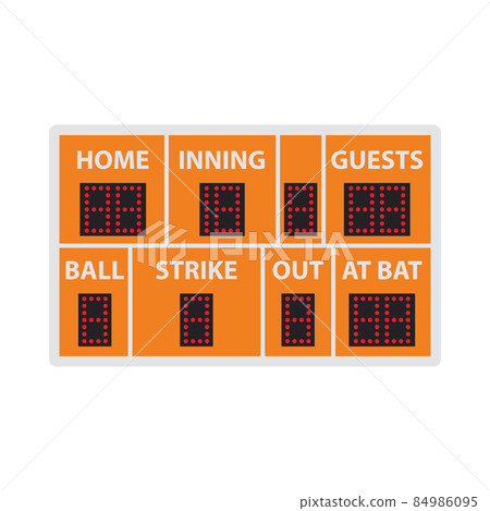 Baseball Scoreboard Icon - Stock Illustration [84986095] - PIXTA