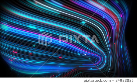 3D rendering of spiral bright vortex streams of... - Stock Illustration ...