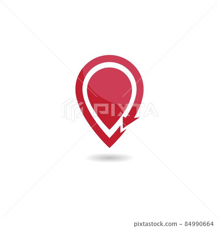 Location point sign and symbol - Stock Illustration [84990664] - PIXTA
