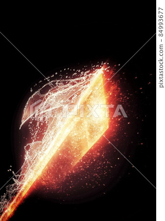 Illustration of an abstract arrow that combines... - Stock Illustration ...