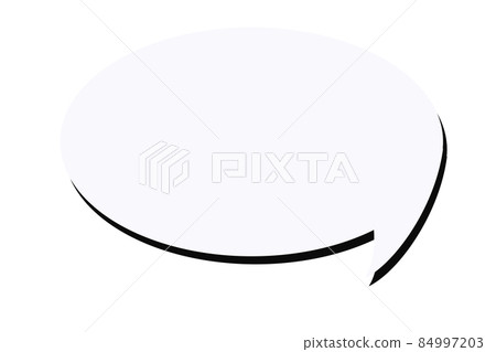 Dialogue balloon three-dimensional - Stock Illustration [84997203] - PIXTA
