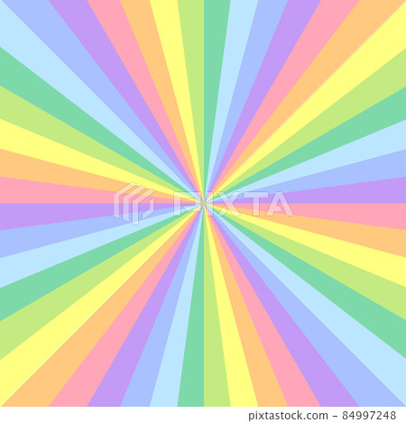 Colorful sunburst background material in pastel... - Stock Illustration ...
