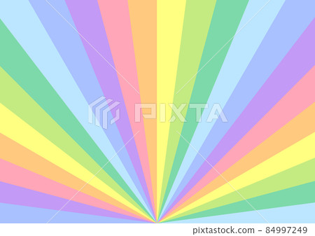 Colorful sunburst background material in pastel... - Stock Illustration ...