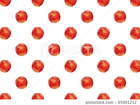 Simple and cute apple wallpaper pattern 01 - Stock Illustration ...