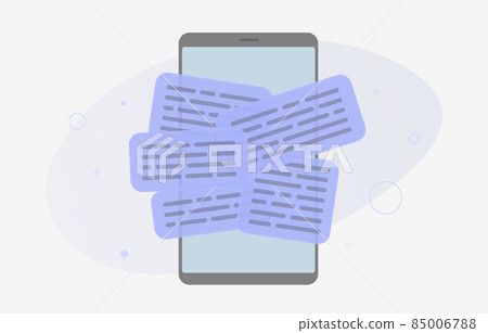 Information Overload concept icon. Overwhelmed... - Stock Illustration ...