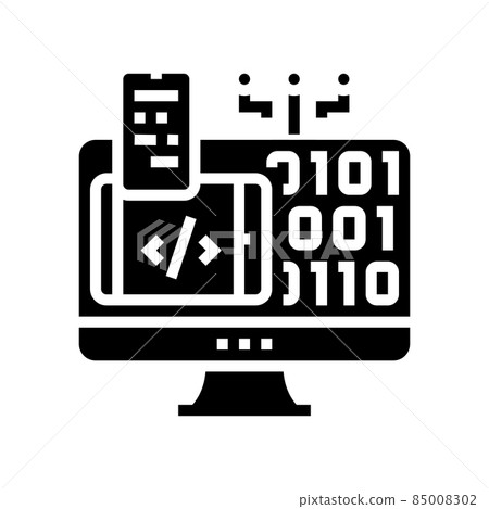 programming software glyph icon vector...-插圖素材 [85008302] - PIXTA圖庫