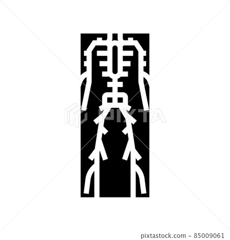lymphatic system glyph icon vector illustration - Stock Illustration ...