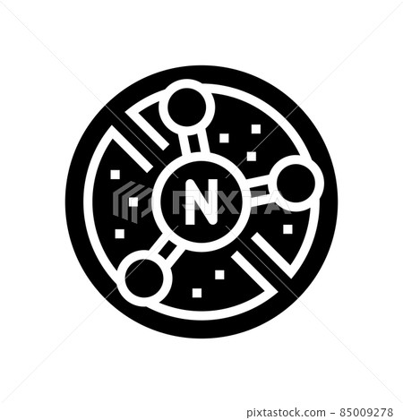 nitrate free cosmetic glyph icon vector... - Stock Illustration ...