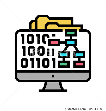system software color icon vector illustration - Stock Illustration ...