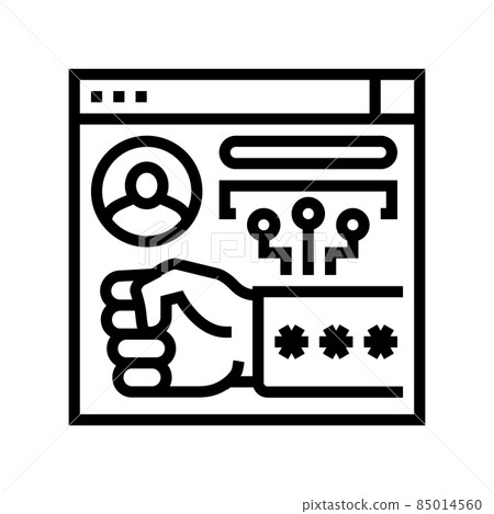 brute-force and dictionary 8 network attacks... - Stock Illustration ...