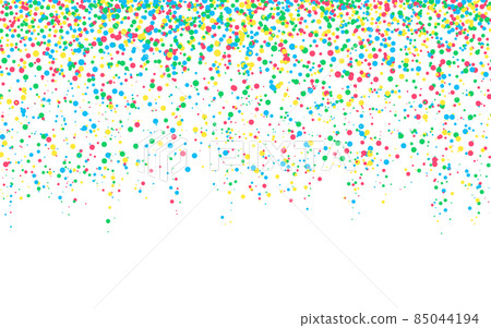 Confetti round. Color glitter pieces on white... - Stock Illustration ...
