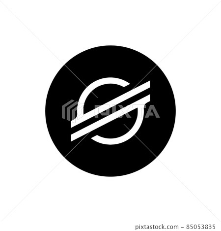 Stellar (XLM) cryptocurrency icon isolated on... - Stock Illustration ...