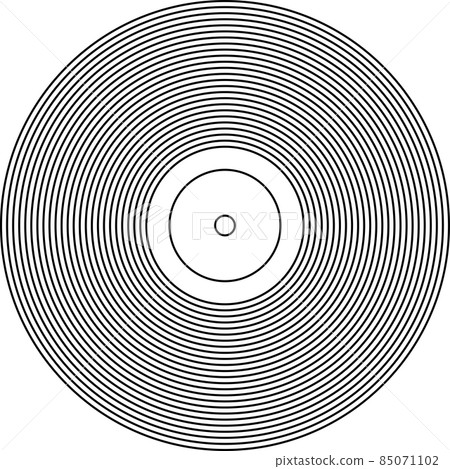 Record line drawing - Stock Illustration [85071102] - PIXTA