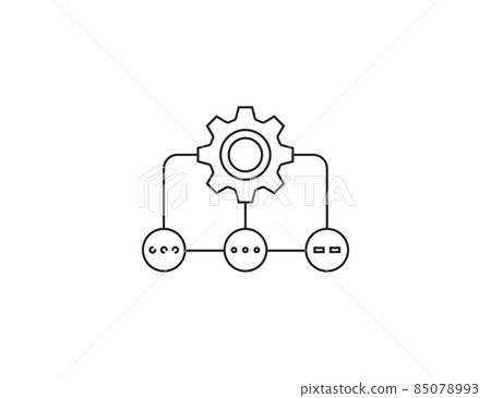 Workflow, automation, processing icon. Vector... - Stock Illustration ...