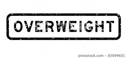 Grunge black overweight word square rubber seal... - Stock Illustration [85094681] - PIXTA
