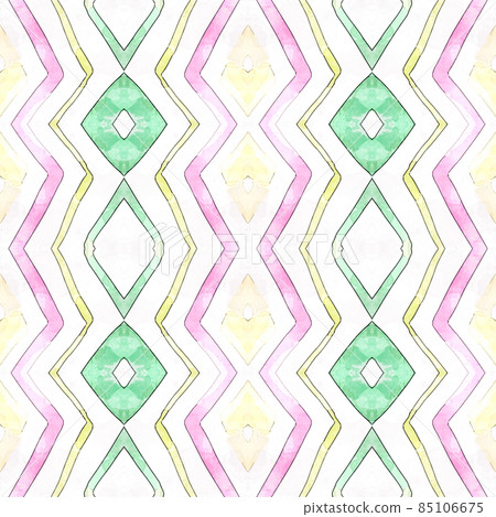 Abstract watercolor geometric seamless pattern - Stock Illustration ...