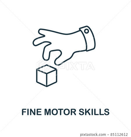 Fine Motor Skills icon. Line element from... - Stock Illustration ...