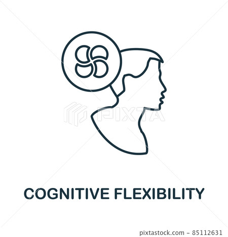 Cognitive Flexibility icon. Line element from... - Stock Illustration ...