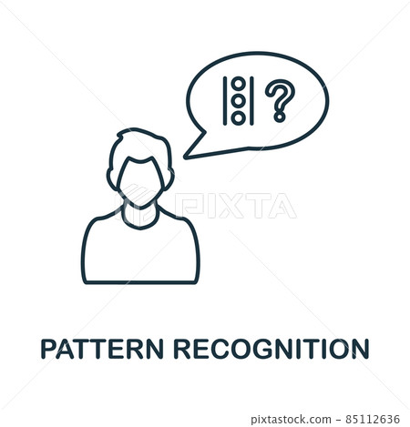 Pattern Recognition icon. Line element from... - Stock Illustration ...