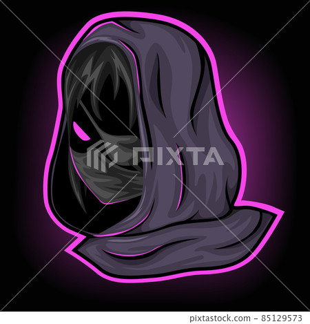 Professional gaming mascot logo design. Killer... - Stock Illustration ...