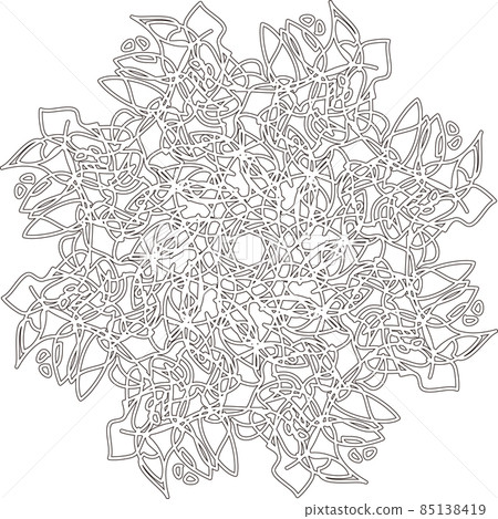White decorative pattern - Stock Illustration [85138419] - PIXTA