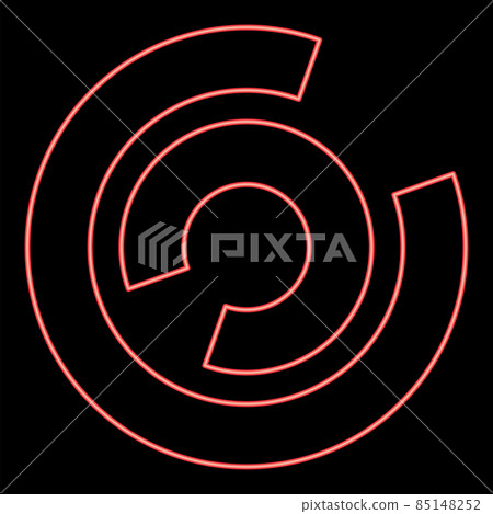 Neon load red color vector illustration image... - Stock Illustration ...