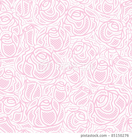 Ornamental beauty lace pink background, floral... - Stock Illustration ...