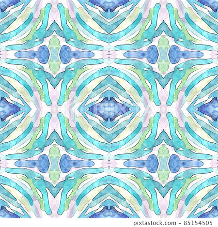 Abstract watercolor geometric seamless pattern - Stock Illustration ...