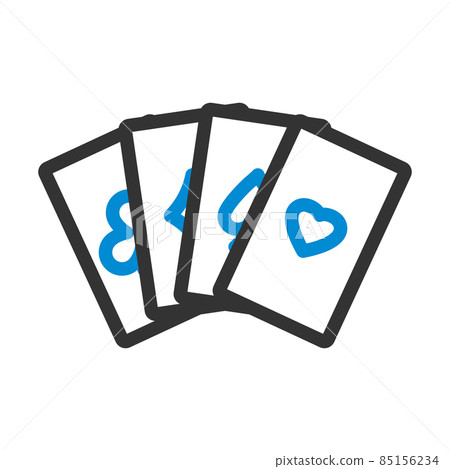 Set Of Four Card Icons - Stock Illustration [85156234] - PIXTA