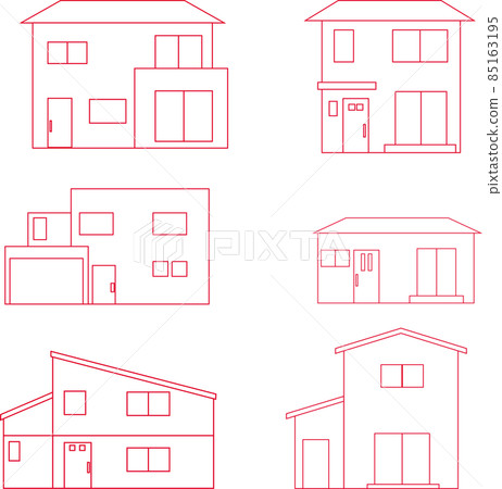 Single-family home_icon set - Stock Illustration [85163195] - PIXTA